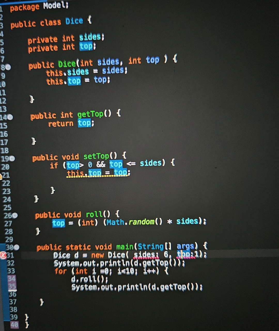 how to fix my error so my code runs for Java | Chegg.com