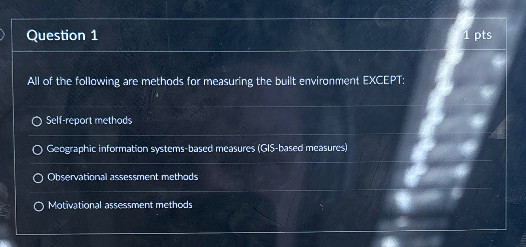Solved Question 11ptsAll of the following are methods for | Chegg.com