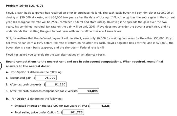 Floyd, a cash basis taxpayer, has received an offer | Chegg.com