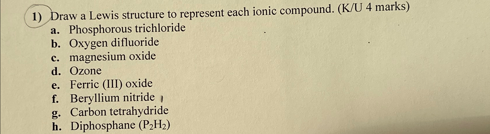 Solved Draw a Lewis structure to represent each ionic | Chegg.com