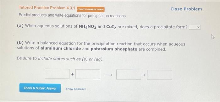 Solved Tutored Practice Problem 4.3.1 COUNTS TOWARDS CHADE | Chegg.com