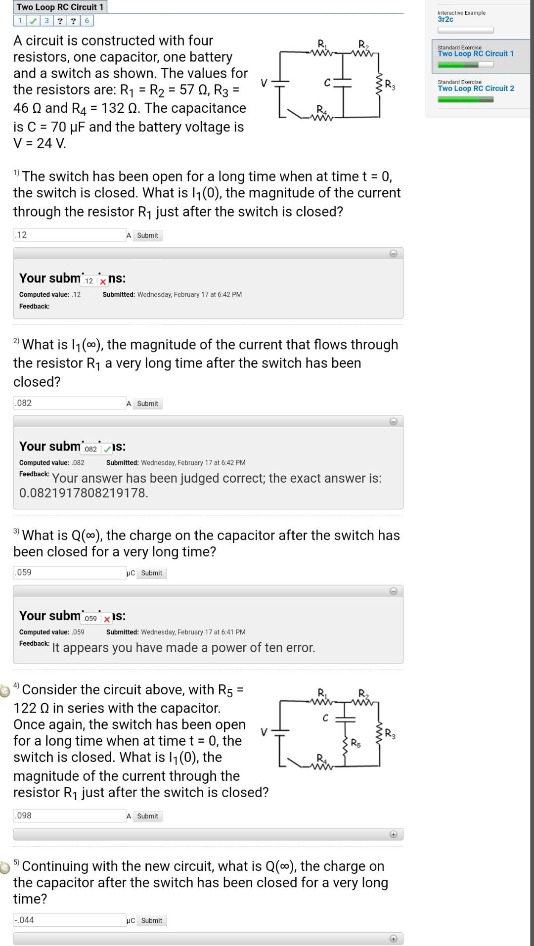 Solved Interactive Example 3r2c Standard Exercise Two Loop | Chegg.com