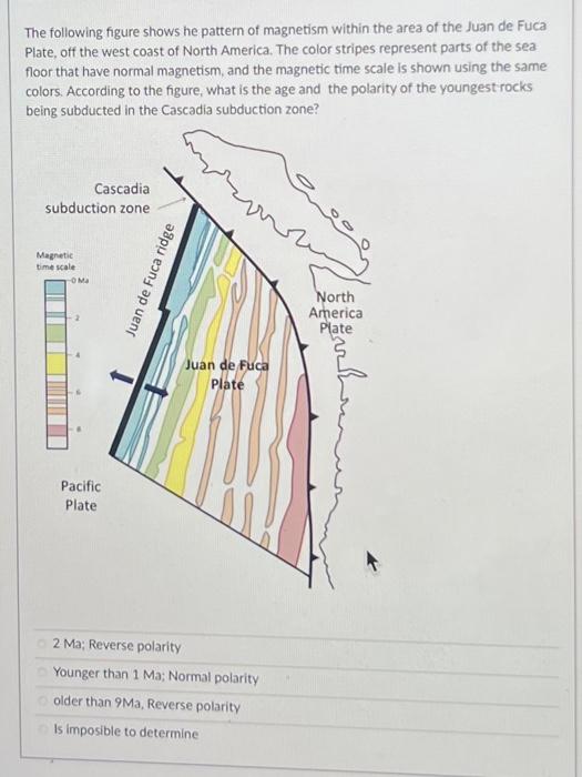 Solved The following figure shows he pattern of magnetism | Chegg.com