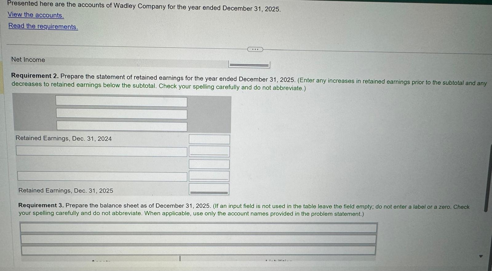 Solved Requirement 2. ﻿Prepare the statement of retained | Chegg.com