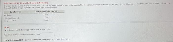 Solved Brief Exercise 1000 b (Part Level Submission) | Chegg.com