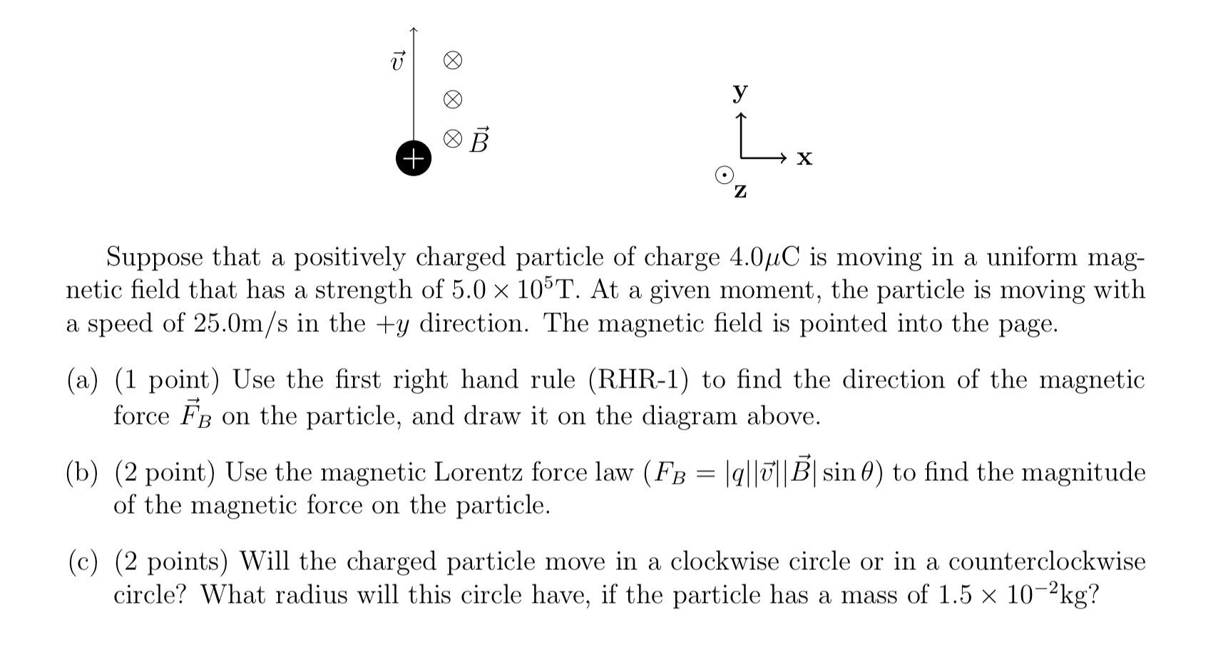 Solved Suppose that a positively charged particle of charge | Chegg.com