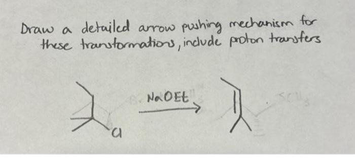 Solved Draw a detailed arrow pushing mechanism for these | Chegg.com