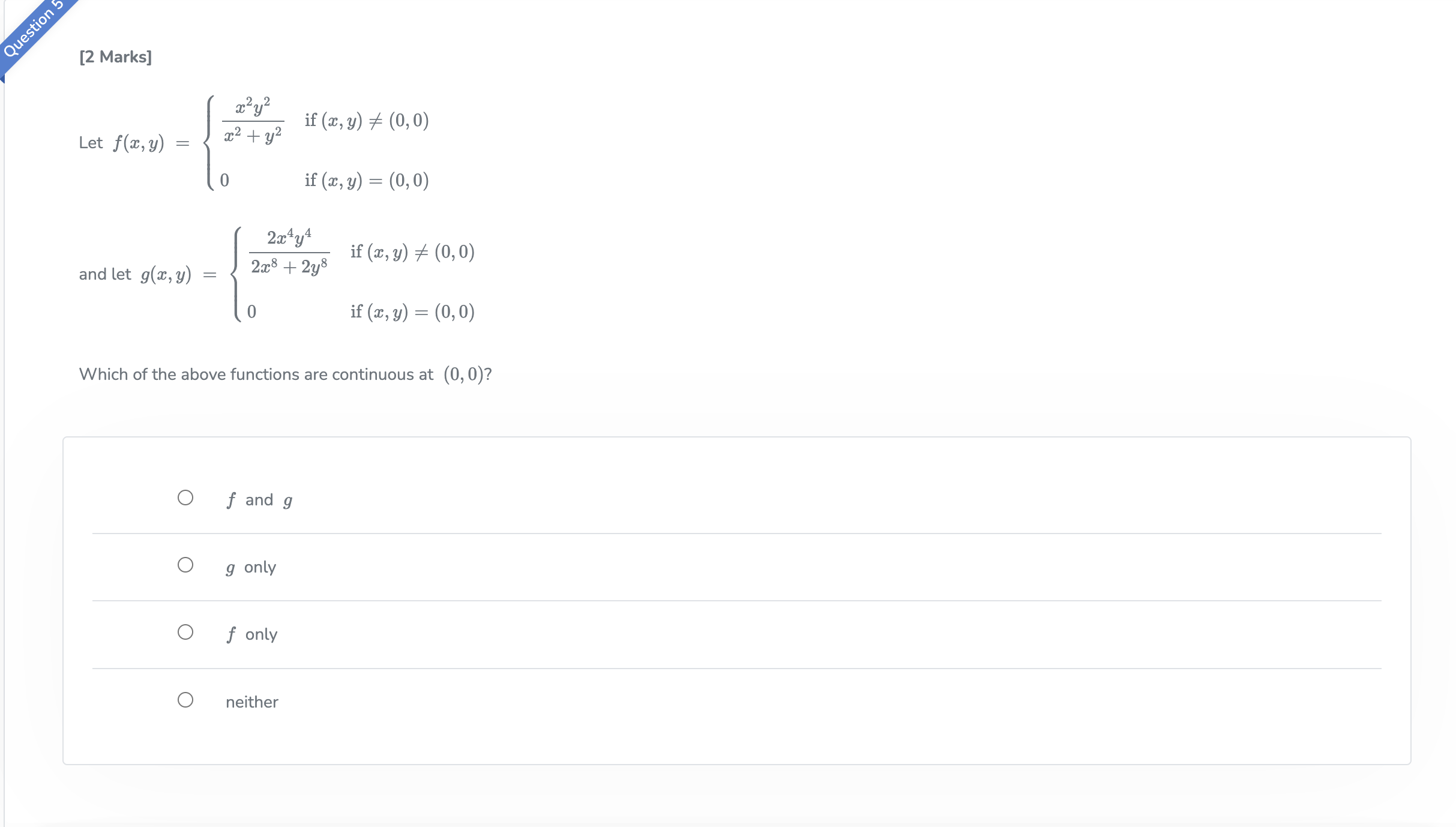 Solved [2 ﻿Marks]Let | Chegg.com