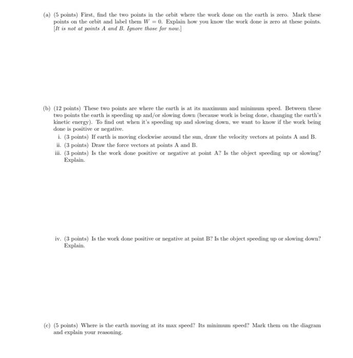 Solved 1. (29 points) Planets like the earth do not move | Chegg.com