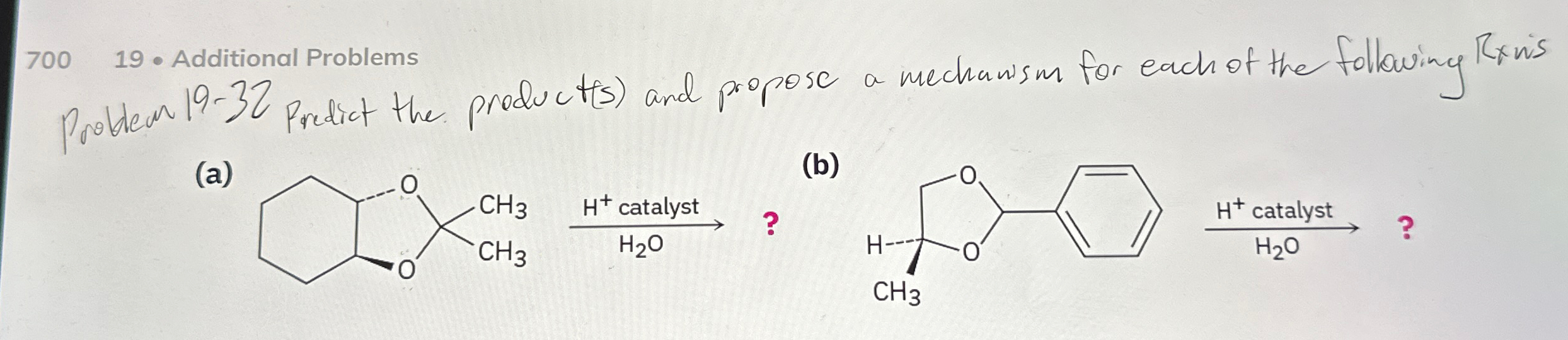 Solved 70019* ﻿Additional ProblemsProblem 19-32 ﻿predict the | Chegg.com
