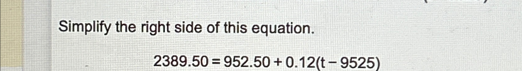 Solved Simplify the right side of this | Chegg.com