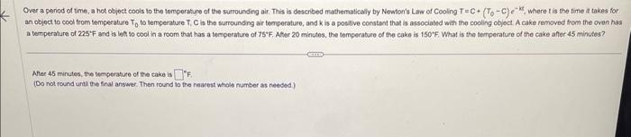 Solved Over a periad of time, a hot object cools to the | Chegg.com