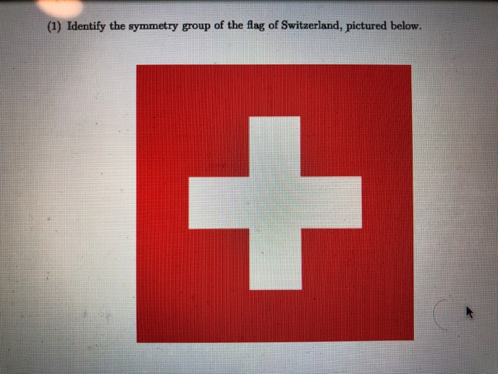 Solved (1) Identify the symmetry group of the flag of | Chegg.com