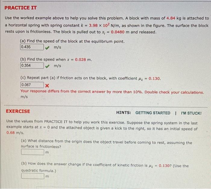 Solved PRACTICE IT Use the worked example above to help you | Chegg.com