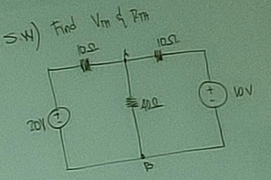 Solved S,4) Find Vm \& RTt | Chegg.com