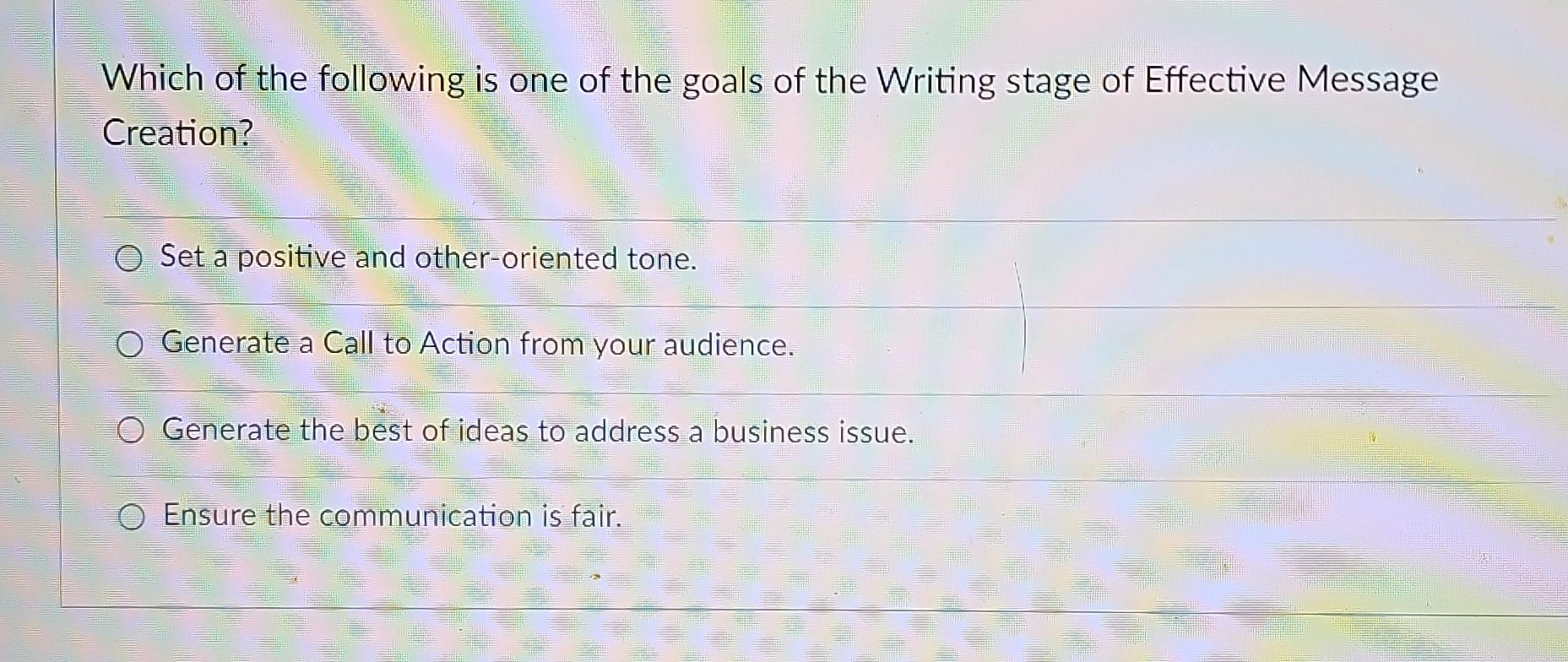 Which of the following is one of the goals of the | Chegg.com