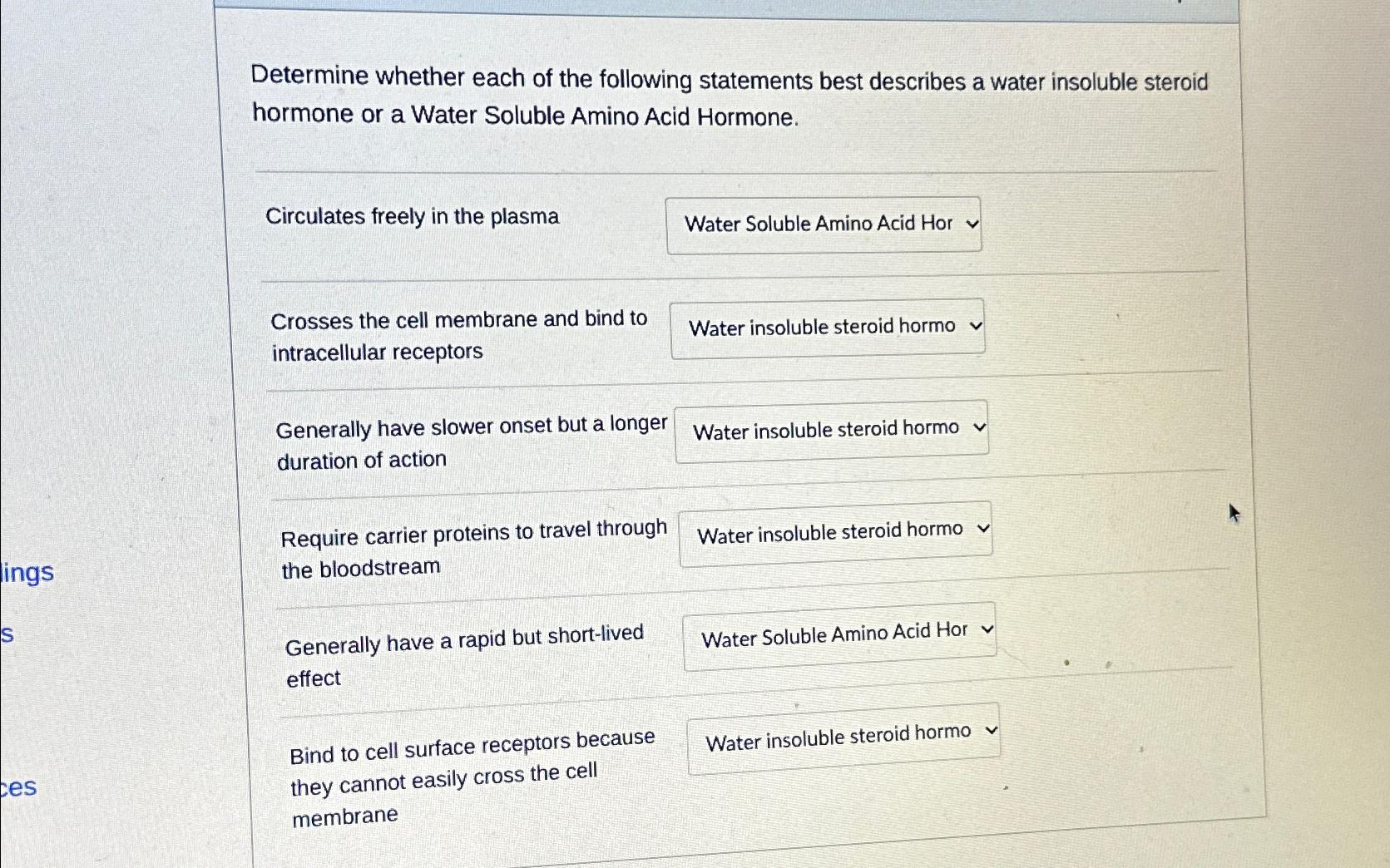 Solved Determine whether each of the following statements | Chegg.com
