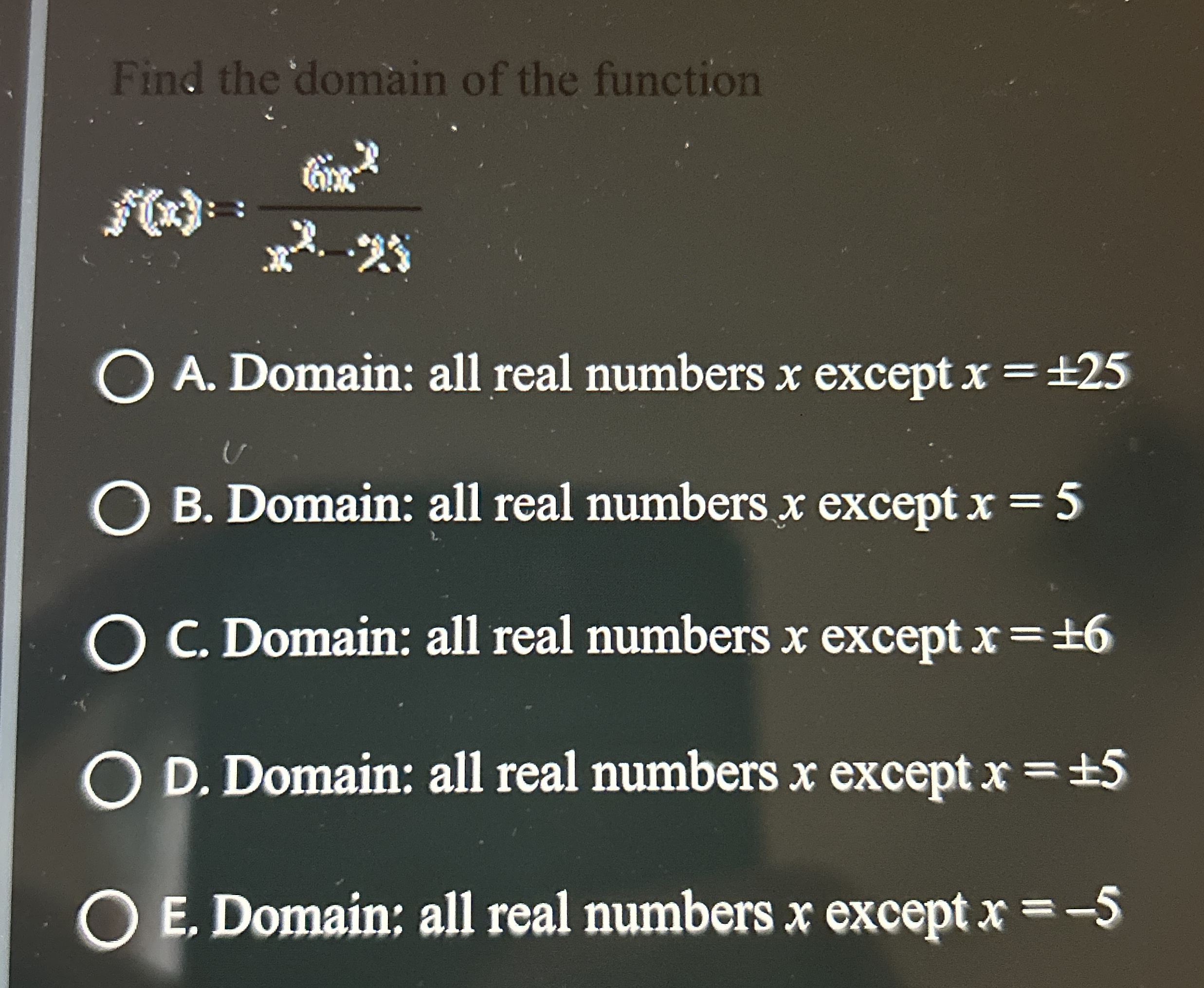 Solved Find The Domain Of The Functionf X X2x2 28a