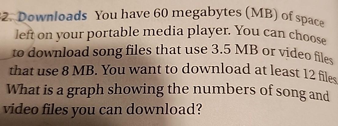 Solved Downloads You have 60 ﻿megabytes (MB) ﻿of space left | Chegg.com