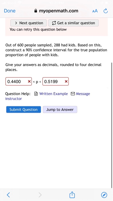 Solved Done myopenmath.com AA с. > Next question Get a | Chegg.com