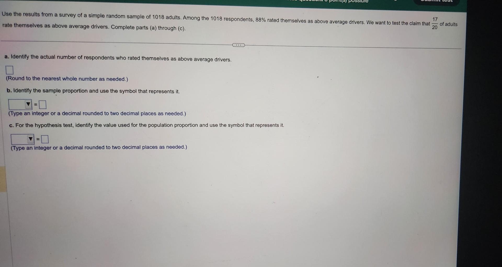 Solved Use the results from a survey of a simple random | Chegg.com