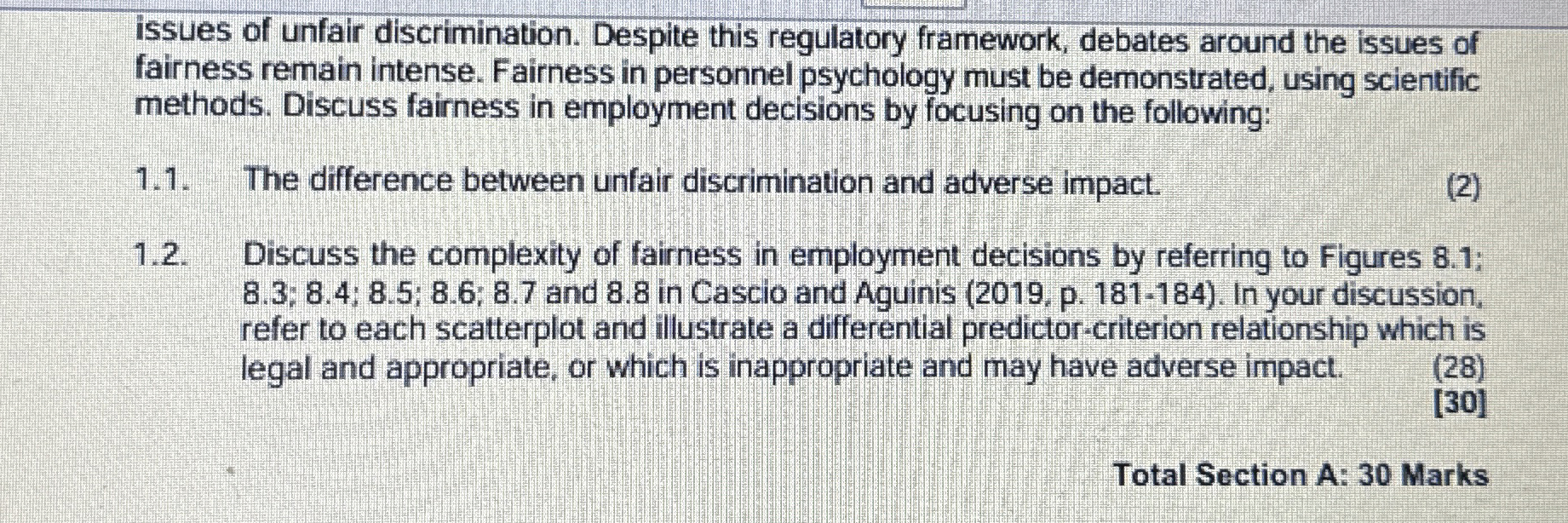 Solved issues of unfair discrimination. Despite this | Chegg.com