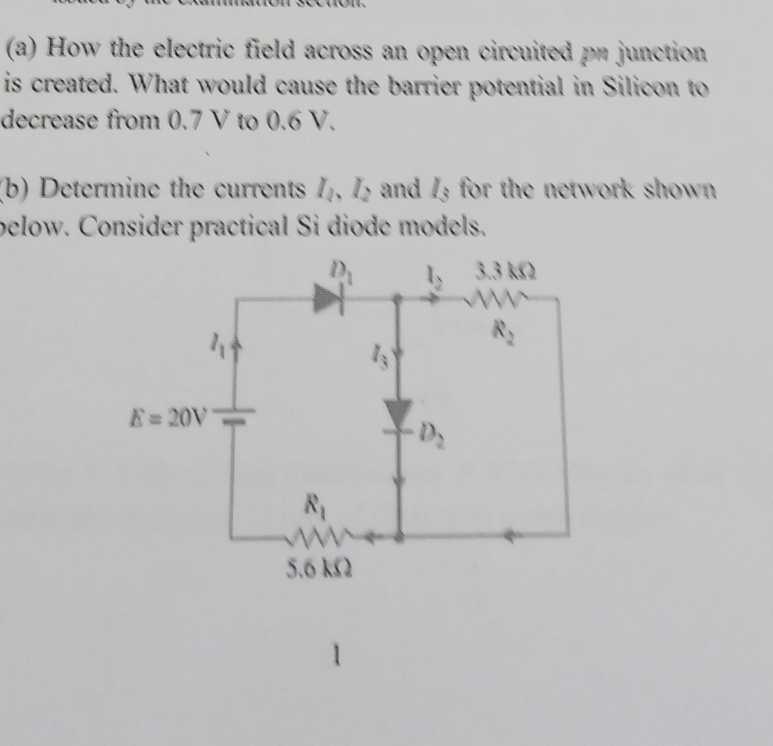 Solved (a) How the electric field across an open circuited | Chegg.com