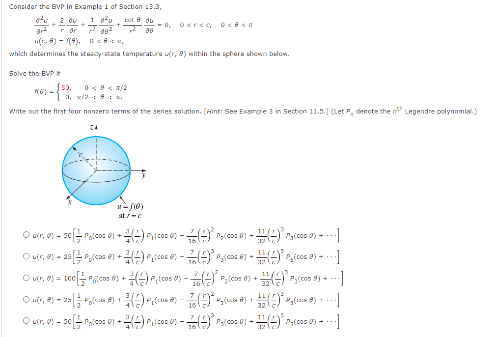 Solved Consider the BVP in Example 1 ﻿of Section | Chegg.com
