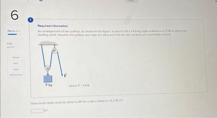 Solved 6 Part 2 of 3 1.66 points eBook Hint Pant References | Chegg.com