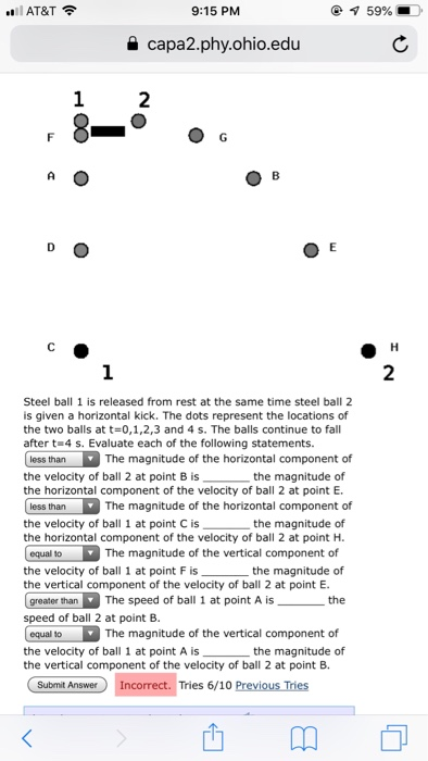 Solved Steel ball 1 is released from rest at the same time | Chegg.com