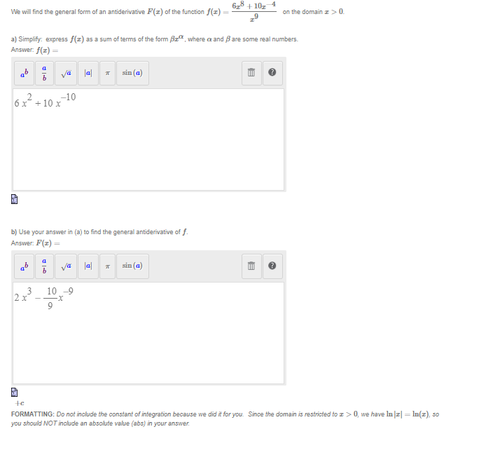 Solved We will find the general form of an antiderivative | Chegg.com