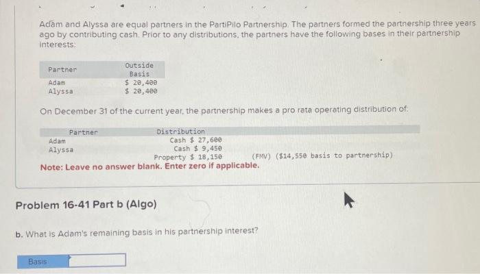 Solved Santiago and Lauren are equal partners in the PJenn | Chegg.com