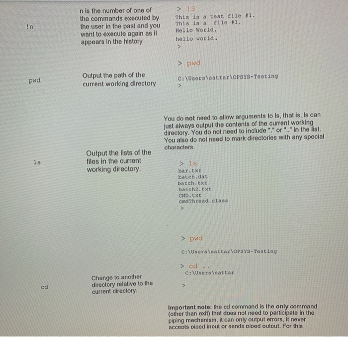 Solved Project 1: Shell Programming Operating System Shell | Chegg.com