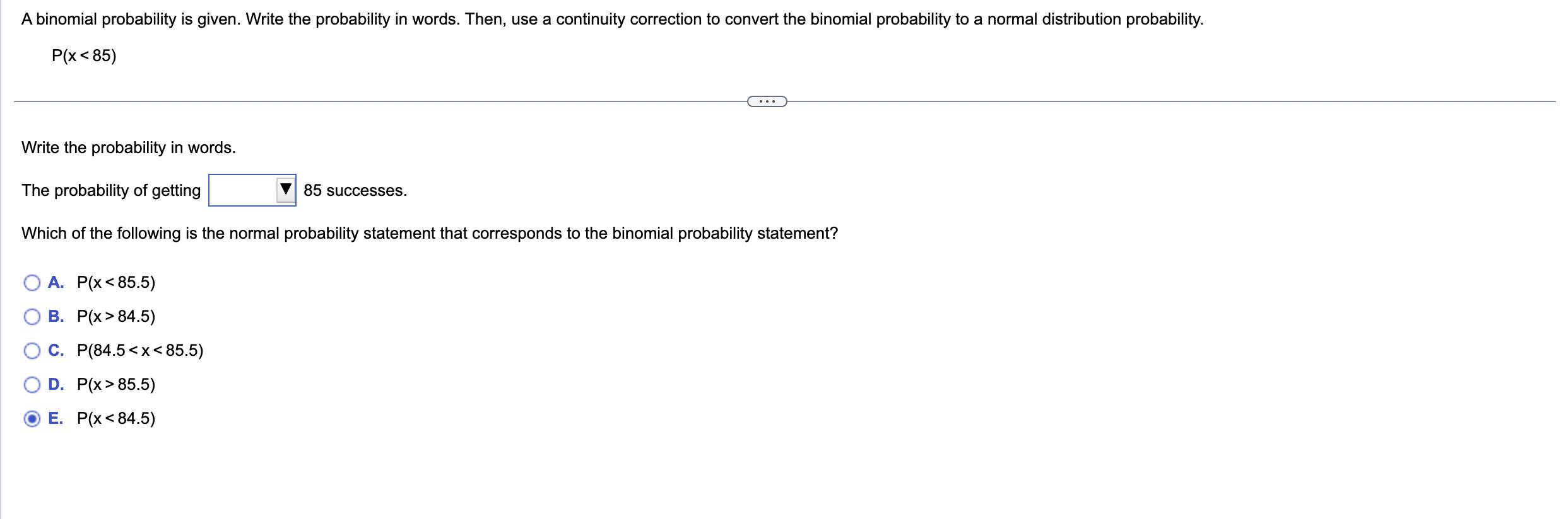 Solved A binomial probability is given. Write the | Chegg.com