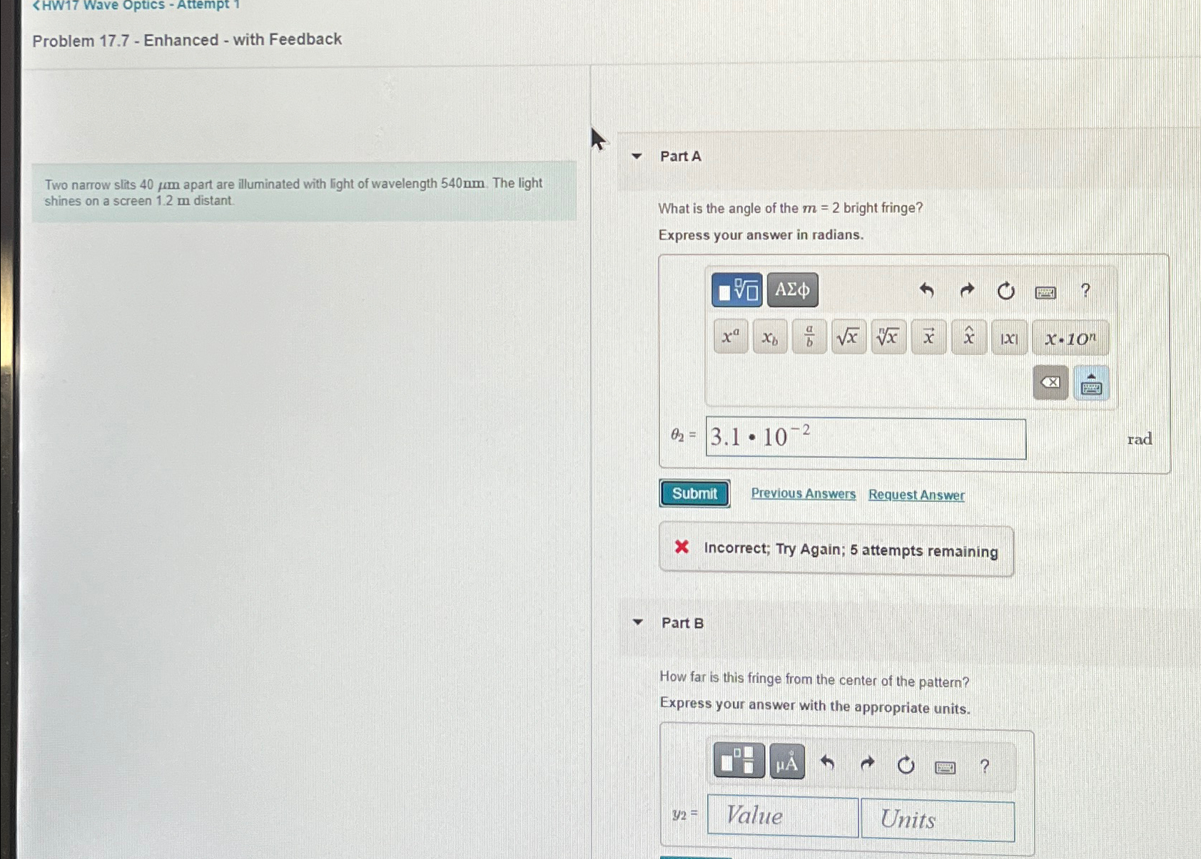 Solved Problem 17.7 - ﻿Enhanced - ﻿with FeedbackTwo narrow | Chegg.com