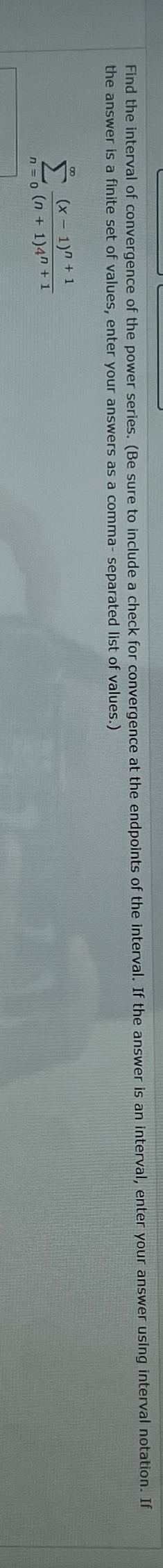 Solved the answer is a finite set of values, enter your | Chegg.com