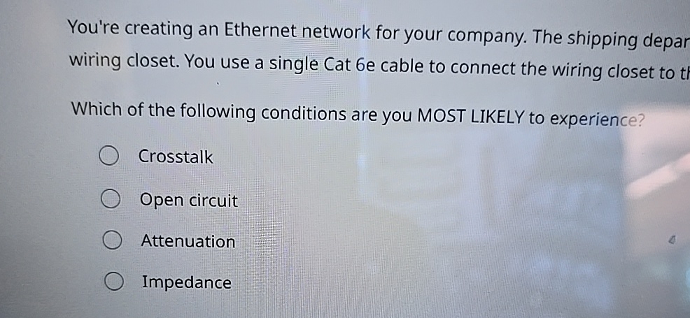 Solved You're creating an Ethernet network for your company. | Chegg.com