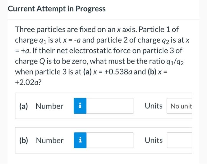 Solved Three particles are fixed on an x axis. Particle 1 of | Chegg.com