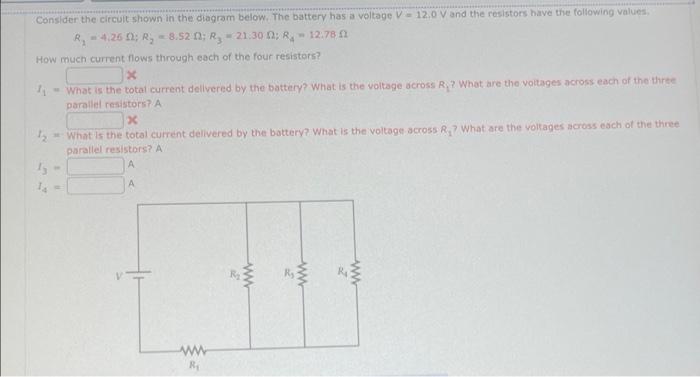 Solved Consider the circuit shown in the diagram below. The | Chegg.com