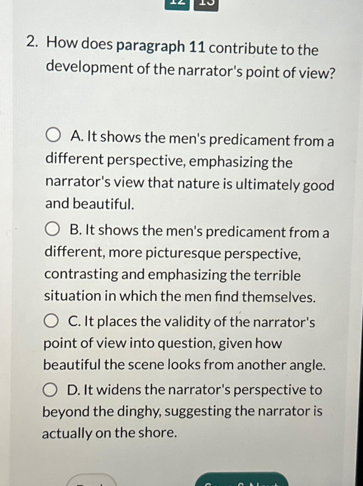 Solved How does paragraph 11 ﻿contribute to the development | Chegg.com
