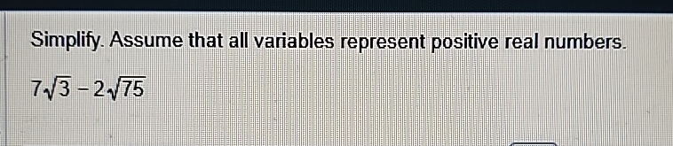 Solved Simplify. Assume that all variables represent | Chegg.com