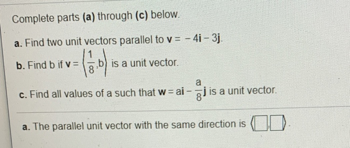 Solved Complete parts (a) through (c) below. a. Find two | Chegg.com