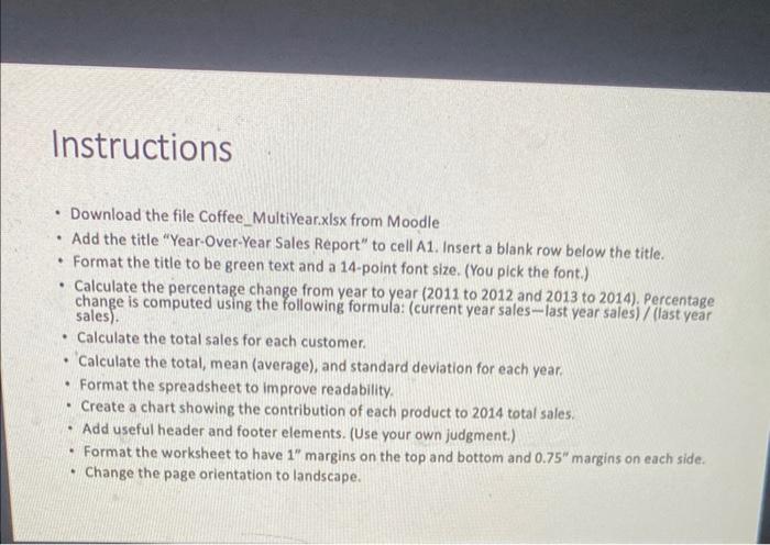 - Download the file Coffee_MultiYear.xlsx from Moodle | Chegg.com