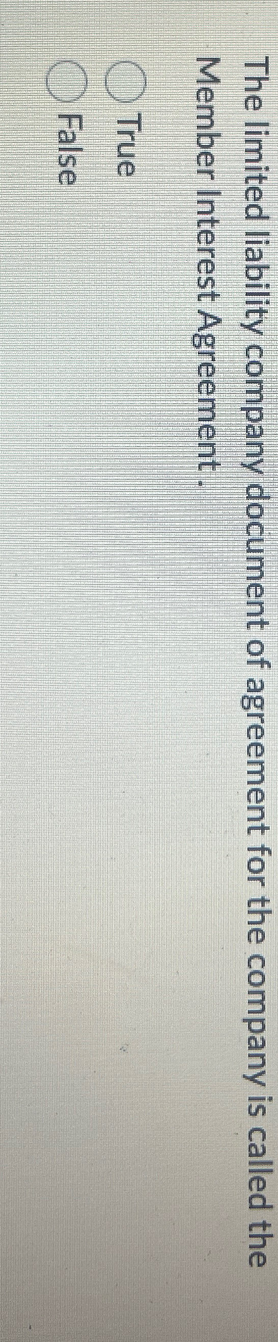 Solved The limited liability company document of agreement | Chegg.com