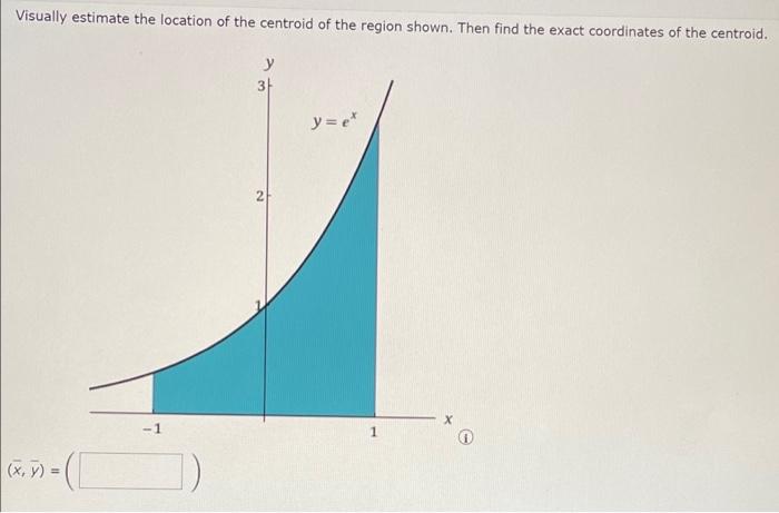 Solved Visually estimate the location of the centroid of the | Chegg.com