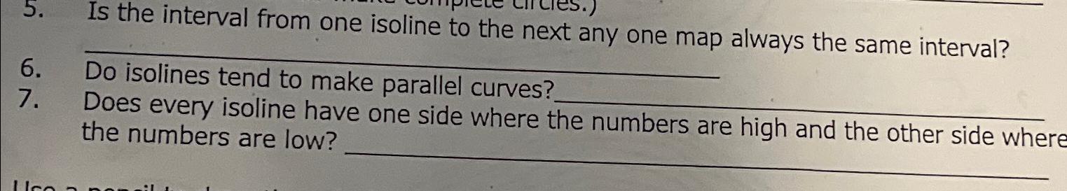 Solved Is the interval from one isoline to the next any one | Chegg.com
