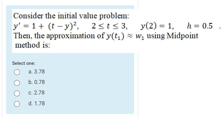Consider the initial value | Chegg.com