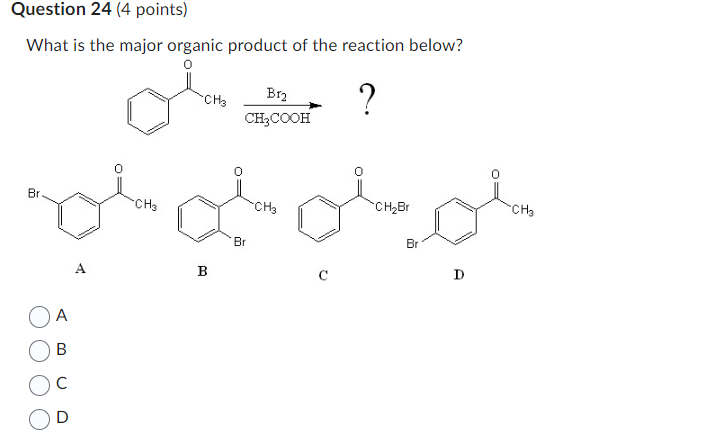 Solved Question 24 (4 points)What is the major organic | Chegg.com Solved Question 24 (4 points)What is the major organic | Chegg.com