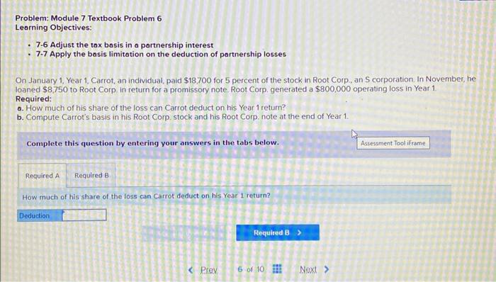 Solved Problem: Module 7 Textbook Problem 6 Learning | Chegg.com
