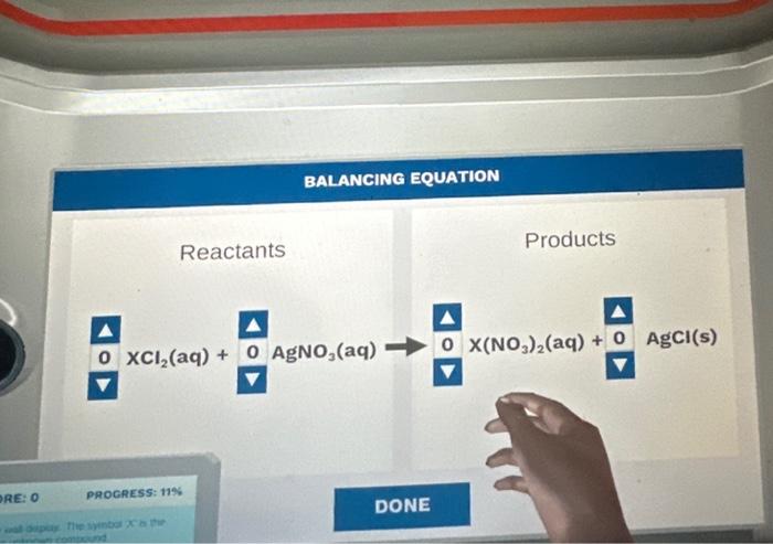 Solved BALANCING EQUATION Reactants Products | Chegg.com